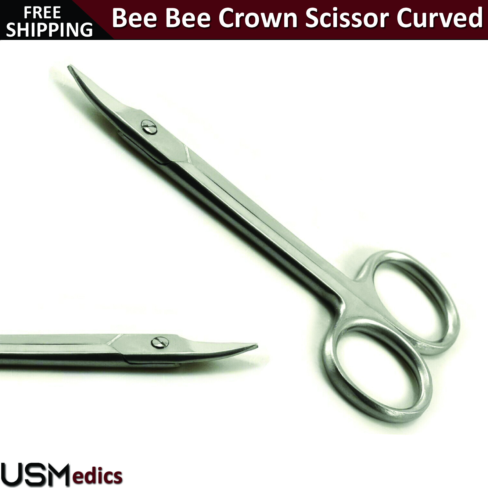 SURGICAL BEE BEE CROWN SCISSOR CURVED 11.5CM WIRE CUTTING TISSUE ...