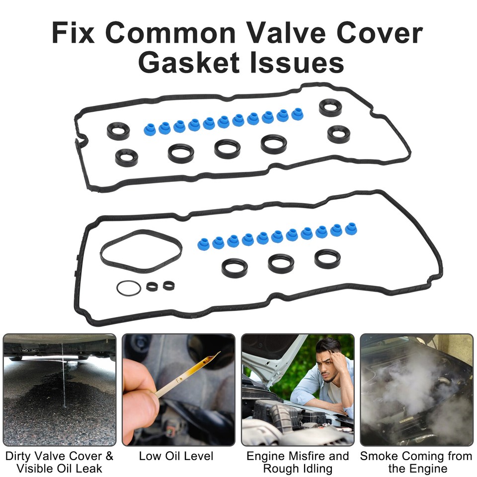 Engine Valve Cover Gasket Set BR3Z6C535A For 2013-2014 Ford F-150 3.5L ...