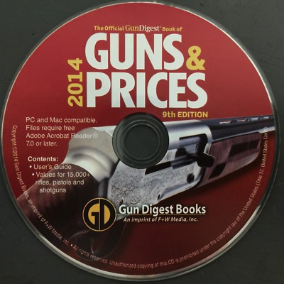 The Official Gun Digest Book of Guns & Prices 2014 PC/MAC CD, 15,000 ...