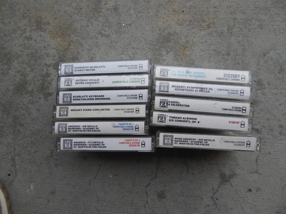 Lot of 11 MHC Classical Music Cassette Tapes Musical Heritage Society ...