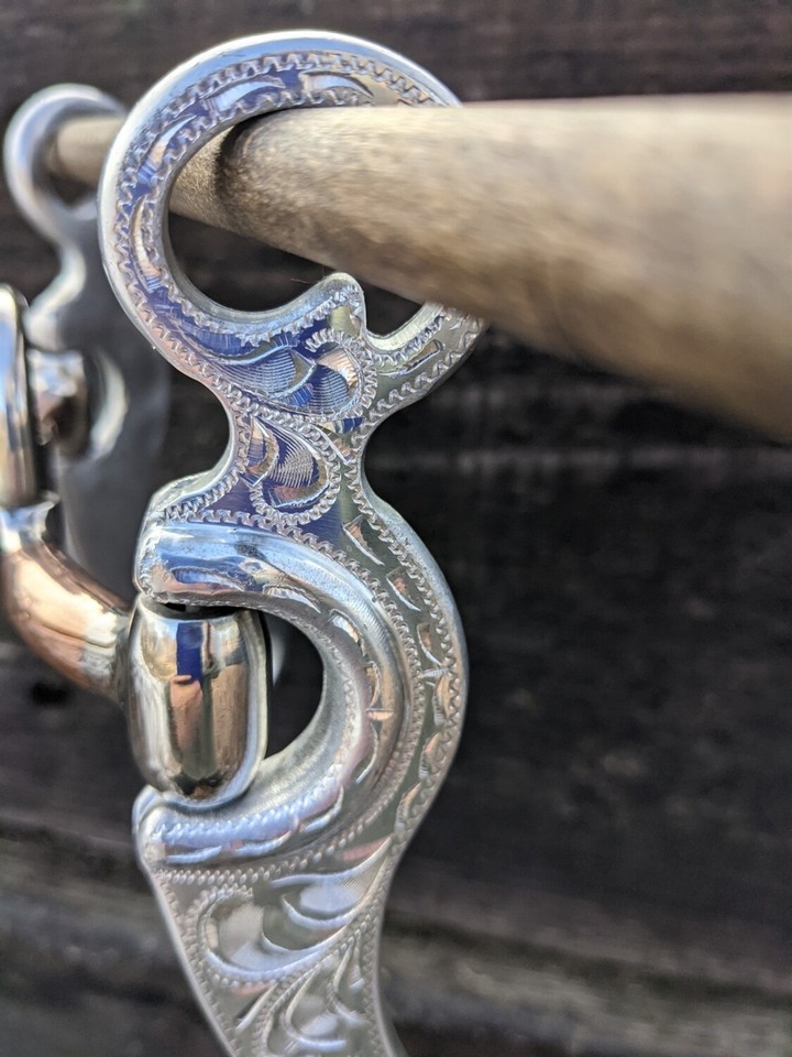 Western Correction Bit - Engraved Aluminum - Copper Bars - 5 Inch Mouth ...