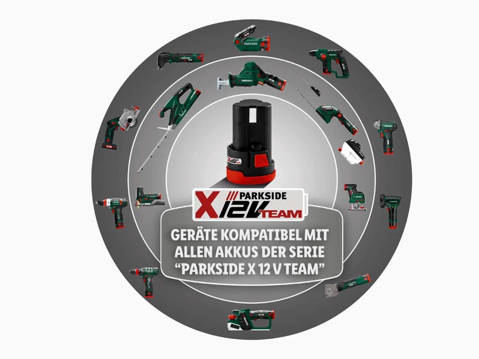 PARKSIDE X12V TEAM Akku Heckenschere Akkuschere 12 Volt ohne Akku ...
