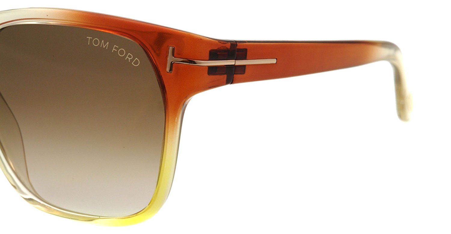 Tom Ford Federico Sunglasses TF188 Lens 55mm Frame Clear Brown Arm ...