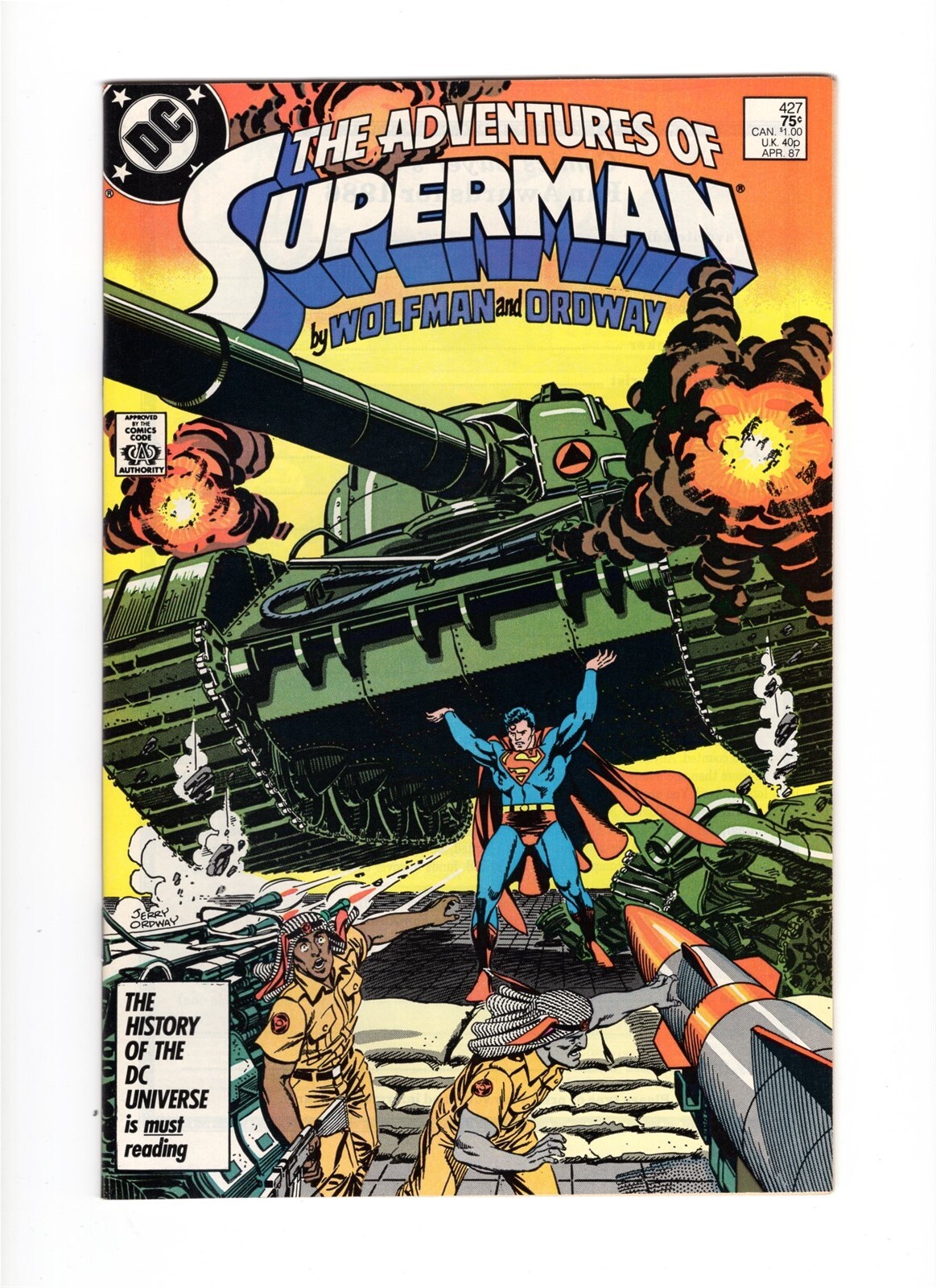 1987 DC Comics Adventures of Superman #427 Marv Wolfman Jerry Ordway ...