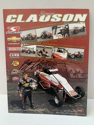 Autographed Bryan Clauson Sprint Car Racing Handout / Postcard | eBay