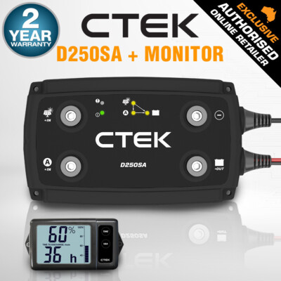 CTEK 20A OFF GRID Battery Charging System w/ D250SA & Digital Display ...