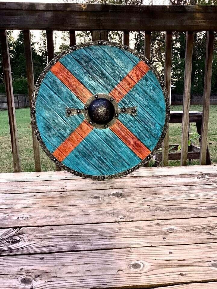 Medieval Authentic Rollo Battleworn Viking Shield | eBay