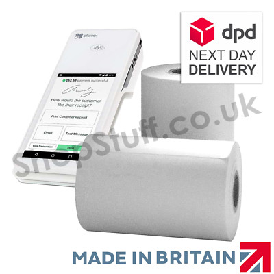 BOX OF 20 ROLLS - for the Clover Flex 57x35 Thermal Paper Printer Rolls ...