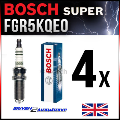 4x BOSCH FGR5KQE0 (0 242 245 559) SUPER SPARK PLUG MINI 12 12 0 031 708 ...