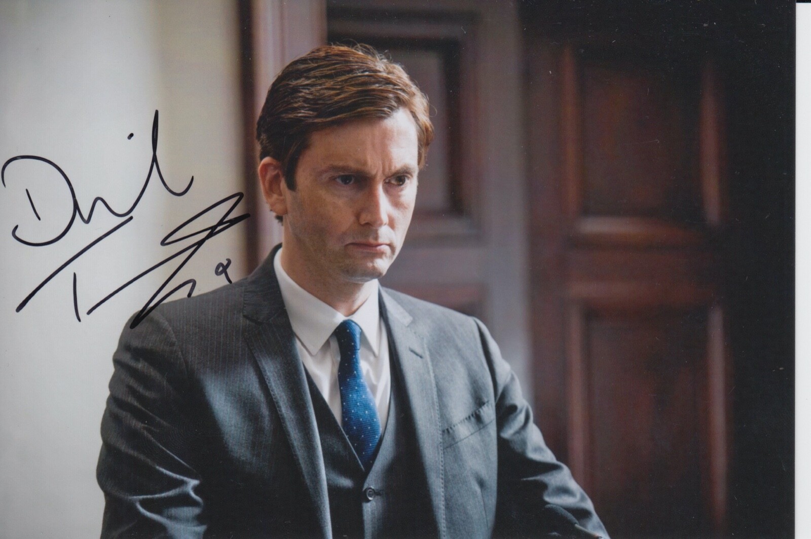 DAVID TENNANT HAND SIGNED 6X4 PHOTO - BROADCHURCH AUTOGRAPH - TV ...