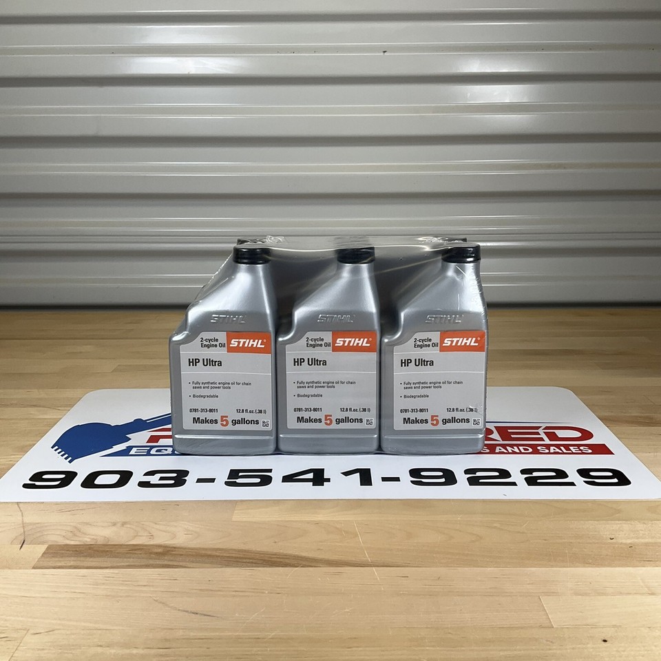 Stihl 2 Cycle Hp Ultra Synthetic Engine Oil Mix 12.8 Oz 5 Gallon 6 Pack ...