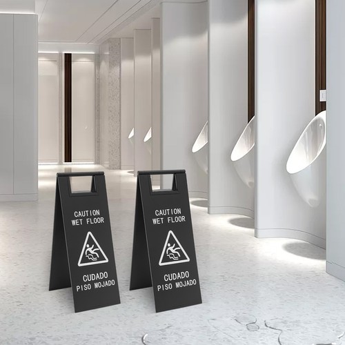2* Floor Mount “caution Wet Floor” Safety Signs & Placards For ...