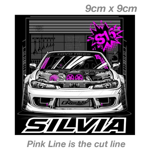 Nissan SILVIA S15 Drift Tuned JDM Laptop , Car Decal Sticker | eBay