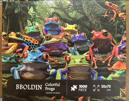 BBoldin 1000 piece puzzle Colorful Frogs | eBay