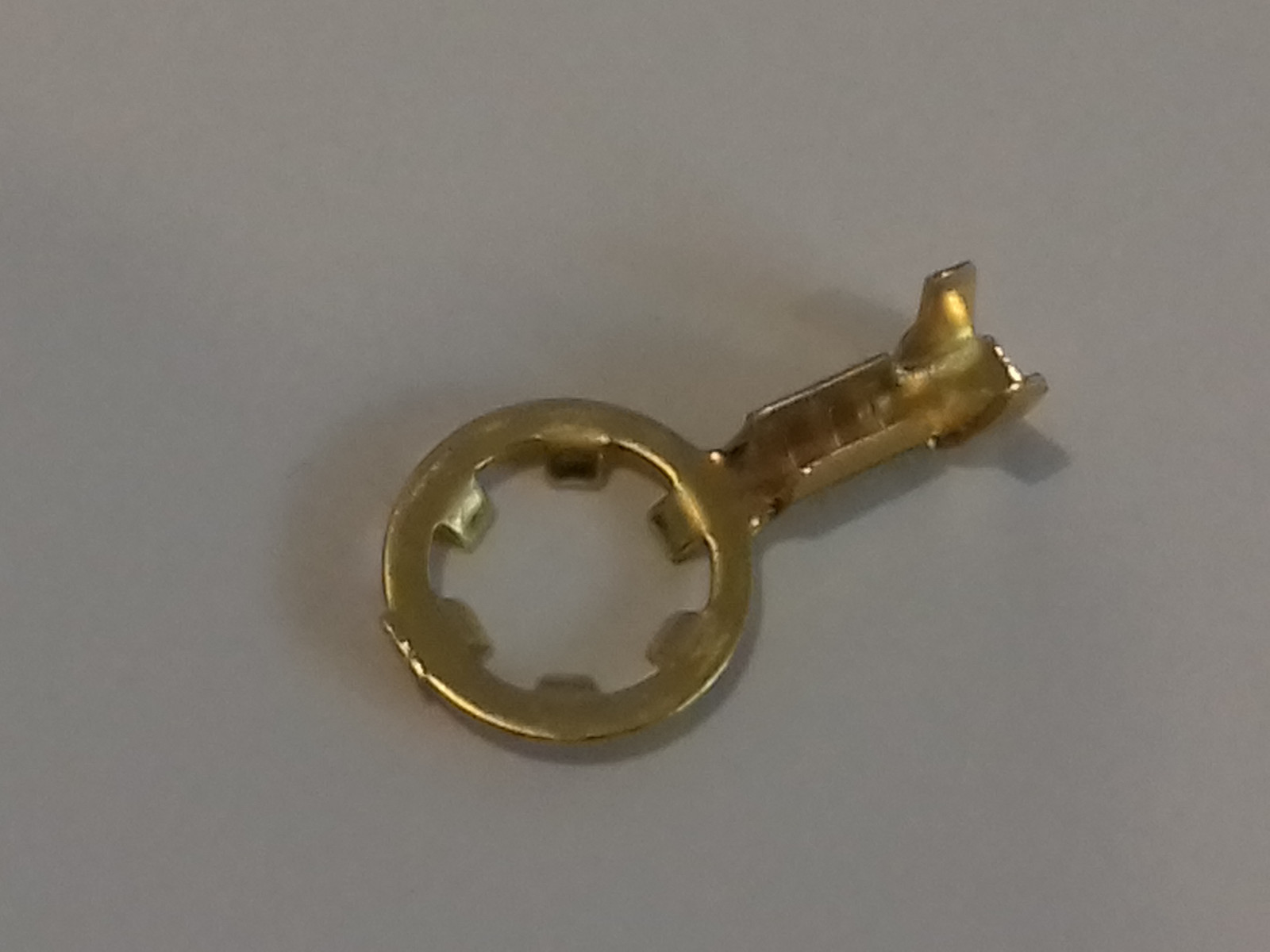 NON INSULATED 6mm (6.3mm) BRASS LOCKING TOOTH RING EARTH TERMINAL ...