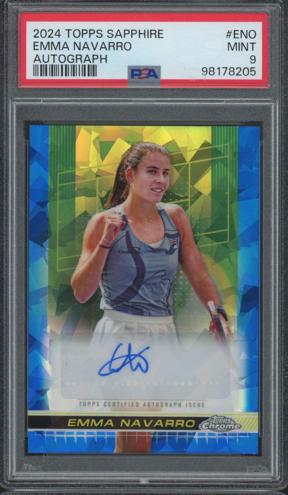 2024 Topps Chrome Sapphire Emma Navarro RC Rookie Auto Autograph Mint ...