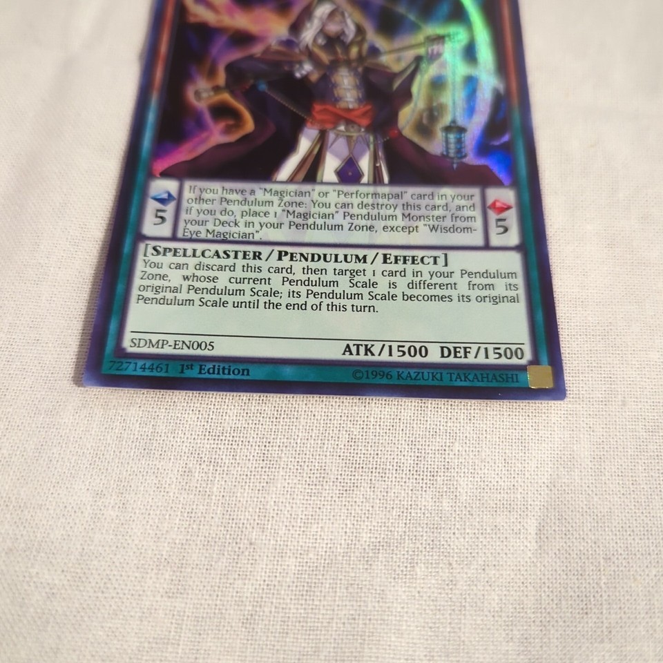 Yugioh Wisdom Eye Magician ( SDMP-EN005 ) - Super Rare LP | eBay