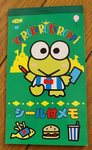 Sanrio Kero Pippi Notes With Stickers 3-Divided Cut Line Notepad | eBay