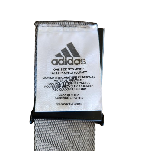 Adidas Reversible Belt Black & Gray One Size Fits Most 48" Removable ...