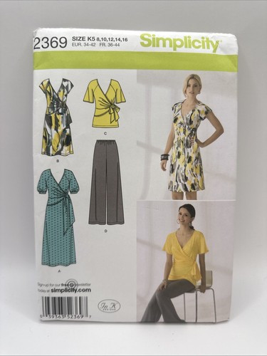 Simplicity 2369 Misses' Knit Dress In Two Lengths Or Tunic And Pants ...