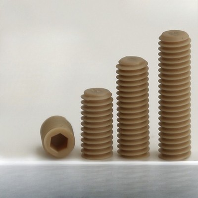 PEEK Plastic Hex Socket Set Screws Flat Point Grub Screws M3 M4 M5 M6 ...