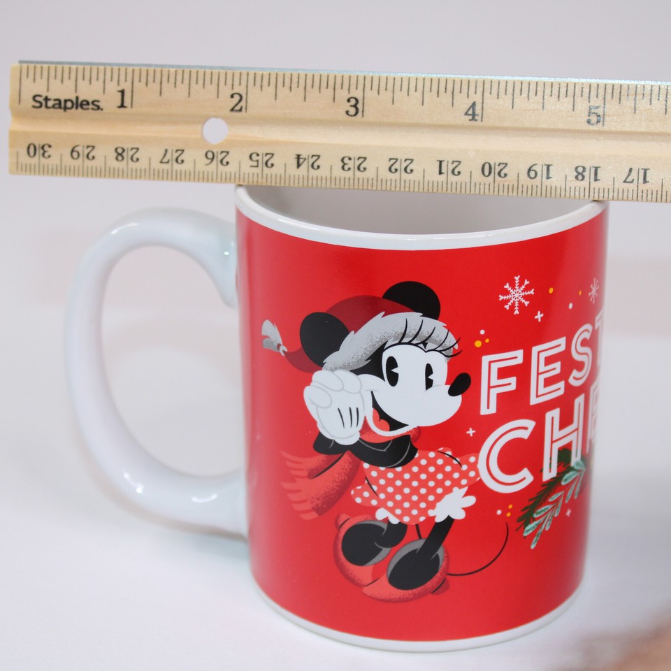 Disneys 2021 Christmas Festive Cheer Coffee Mug With Mickey And Minnie ...