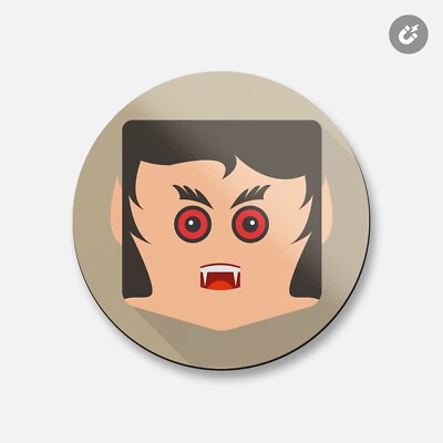 Wolverine Head Halloween Cartoon | 4'' X 4'' Round Decorative Magnet | eBay