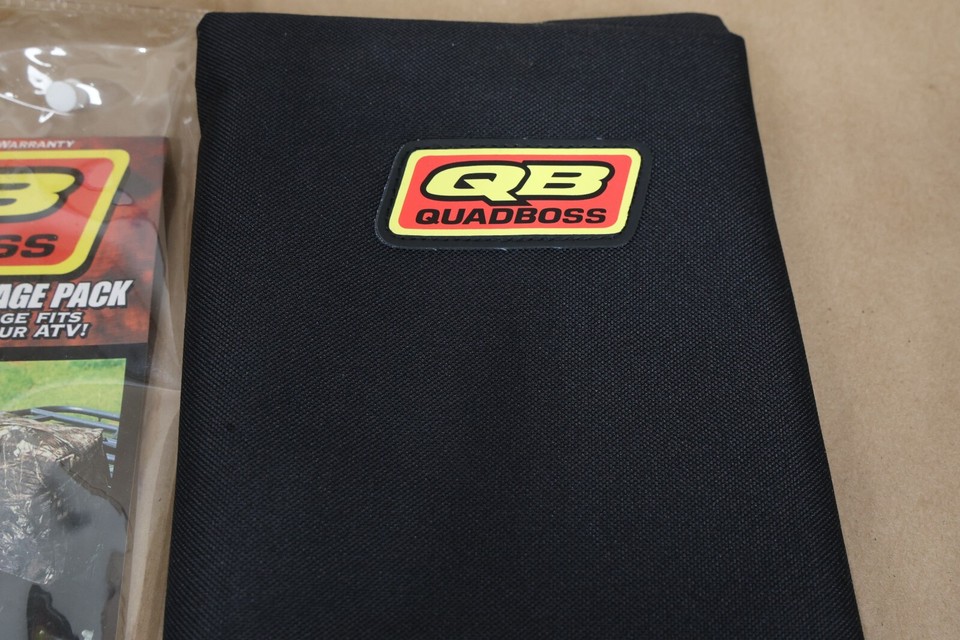 Quadboss ATV Rear Rack Storage Cargo Bag Black Honda Foreman 400 450 ...