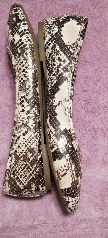 Women's So Brand Metallic Snake print Flats - Size 10 NEW | eBay