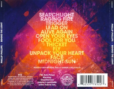 PHILLIP PHILLIPS - BEHIND THE LIGHT NEW CD 602537785223| eBay