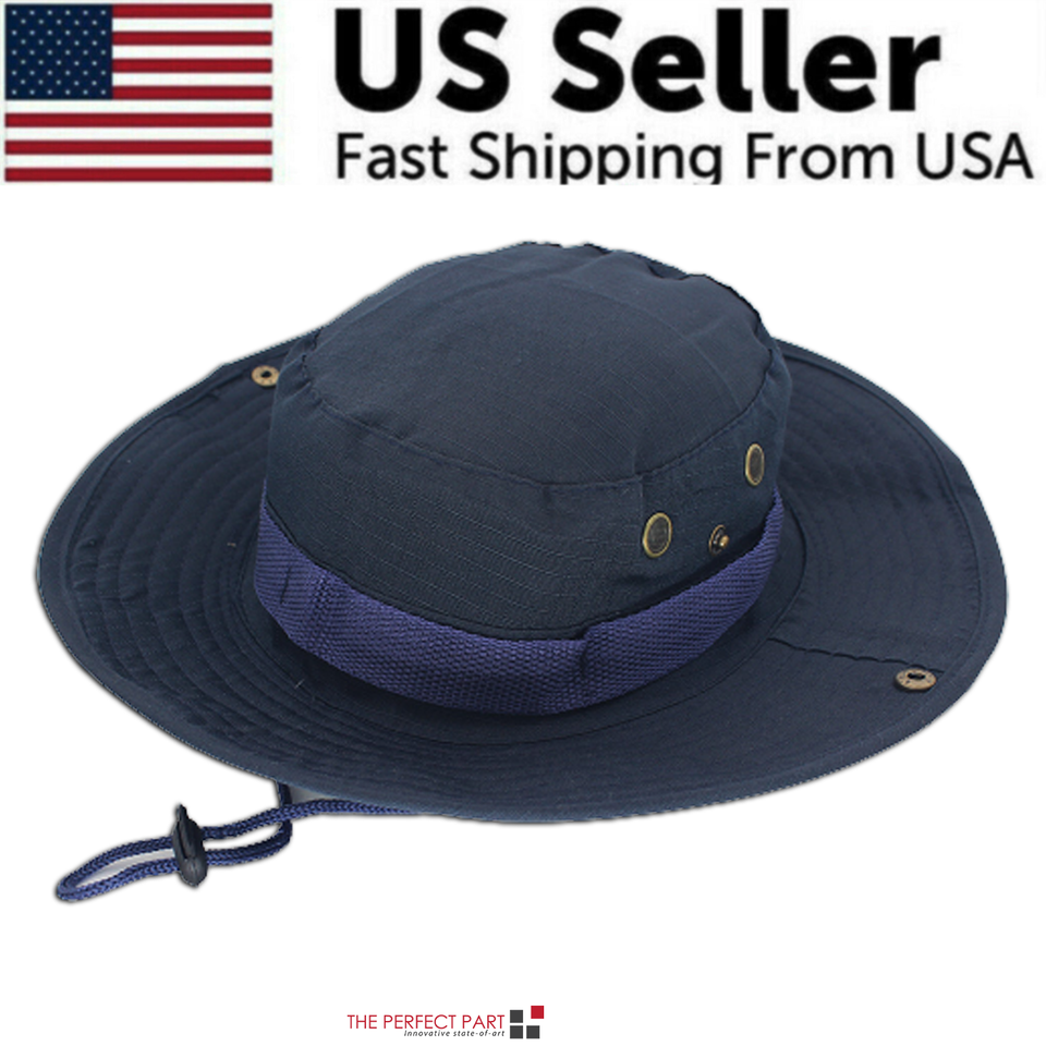 Wide Brim Sun Hat UV Protection Bucket Cap For Hiking Camping Fishing ...