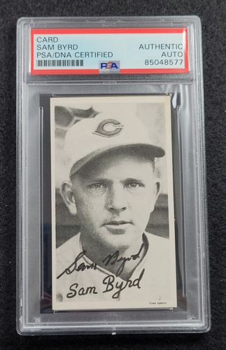 SAM BYRD Signed TCMA Baseball Card-REDS-NEW YORK YANKEES-PSA | eBay