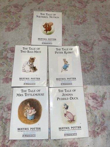 Beatrix Potter #1, 2,5,9&11 1989 Mini-Books HC w/ Dust Jacket PETER ...