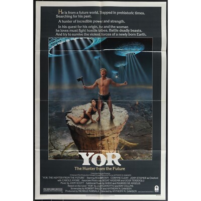 Yor: The Hunter from the Future (1983) Original Movie Poster Fold 27x41 ...