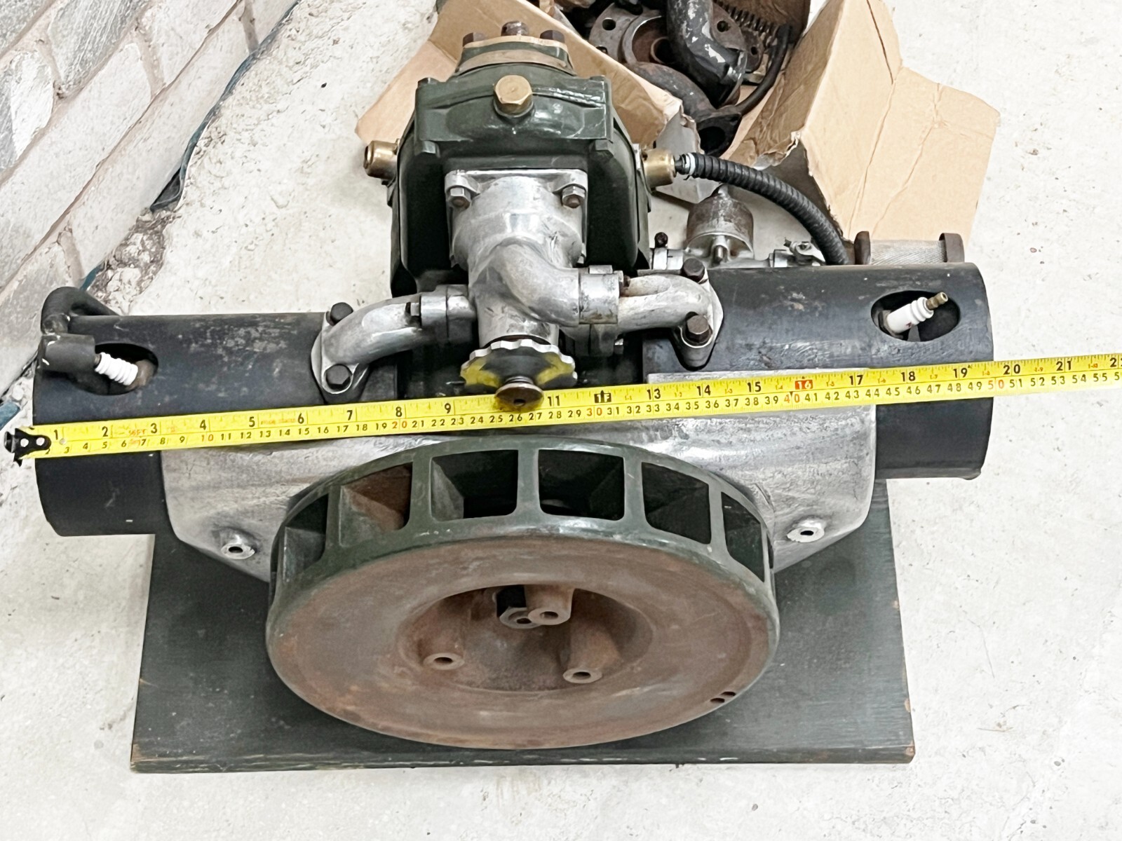 ANTIQUE WW2 STATIONARY ENGINE - ENFIELD CO TYPE 250 TWIN GENERATOR WORK ...