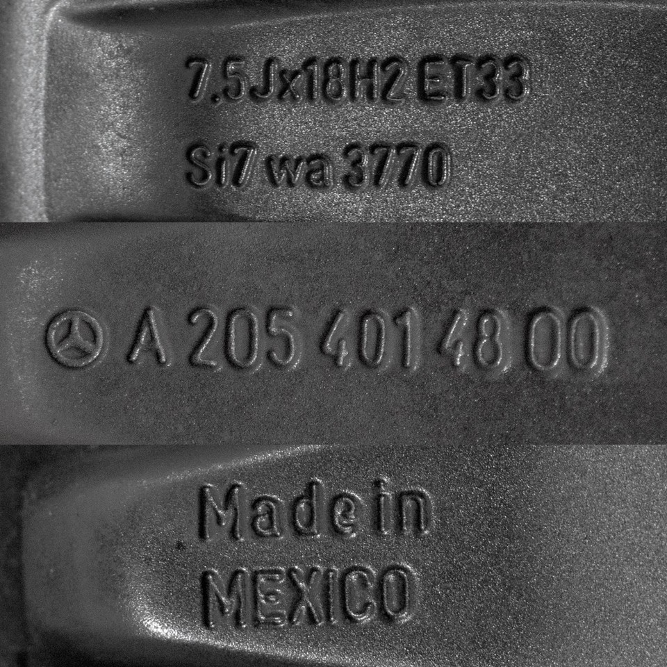 Mercedes C450 C43 AMG 18" inch Front rim OEM 2016-2022 Genuine Original ...