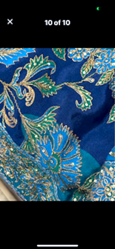 RITU KUMAR NEW W TAGS HAND WOWEN AND EMBROIDERED PURE with matching ...