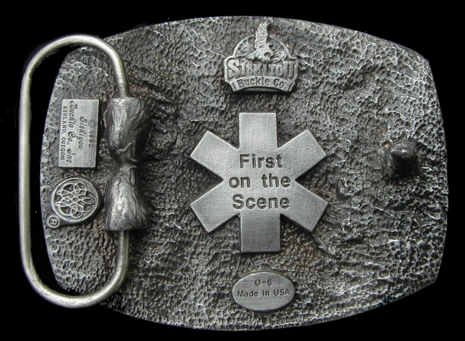 PARAMEDICS BELT BUCKLE BUCKLES FIRST ON THE SCENE NEW! | eBay