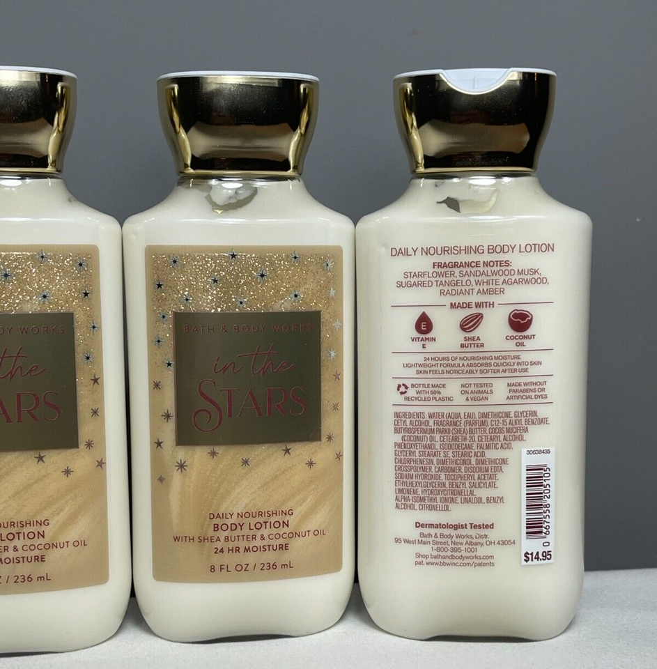 Bath and Body Works In The Stars Body Lotion 8 Oz 24 Hour Moisture Set ...