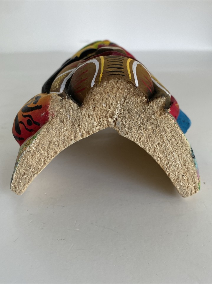 Authentic Hand Carved Wood Costa Rican Boruca Mask Colorful Vibrant ...