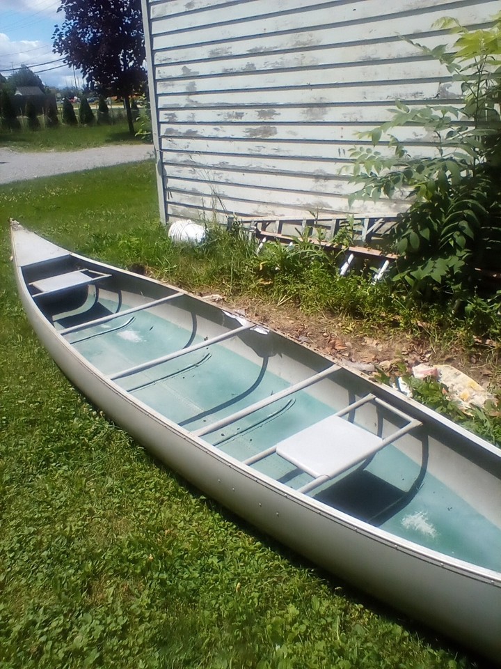 Vintage 17 Foot Sears Canoe Aluminum | eBay