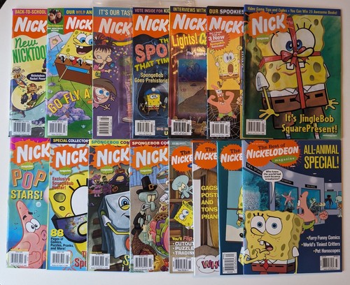 15 SpongeBob Nickelodeon Magazines - 1999-2009 - Dead Stock - Great ...