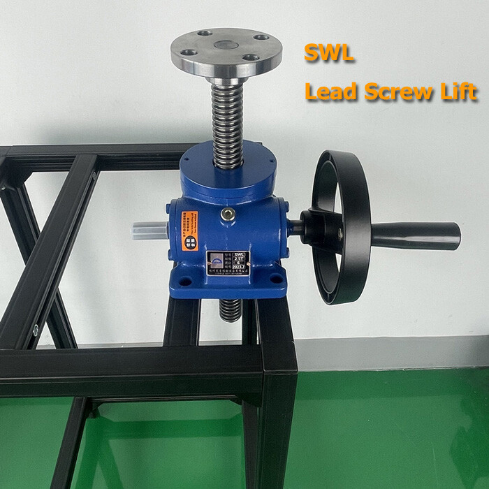 SWL Leading Screw Lift Small Lifting Platform Hand-cranking Lead Screw ...