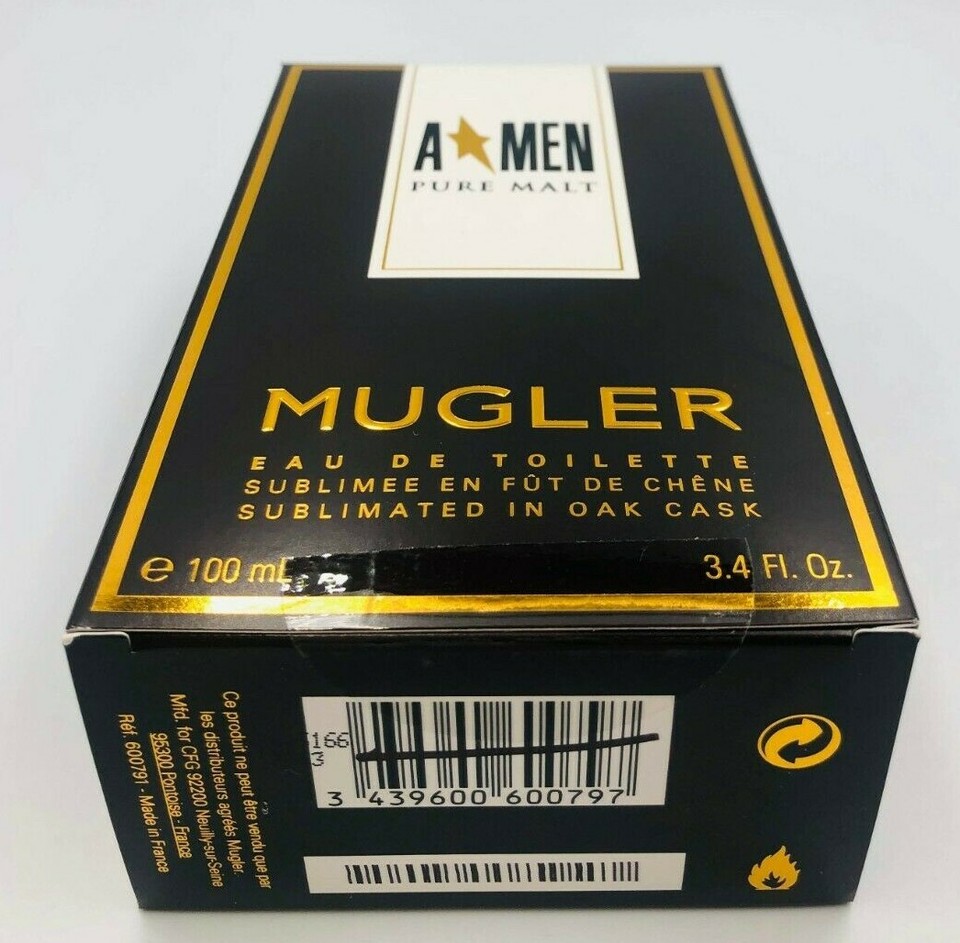 A MEN Pure Malt Thierry Mugler 3.4 oz Eau de Toilette spray Cologne ...