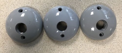 COUGHTRIE SW10 SW6 FS10 SWAN NECK LIGHT WALL BRACKET 20MM C457 GREY ...