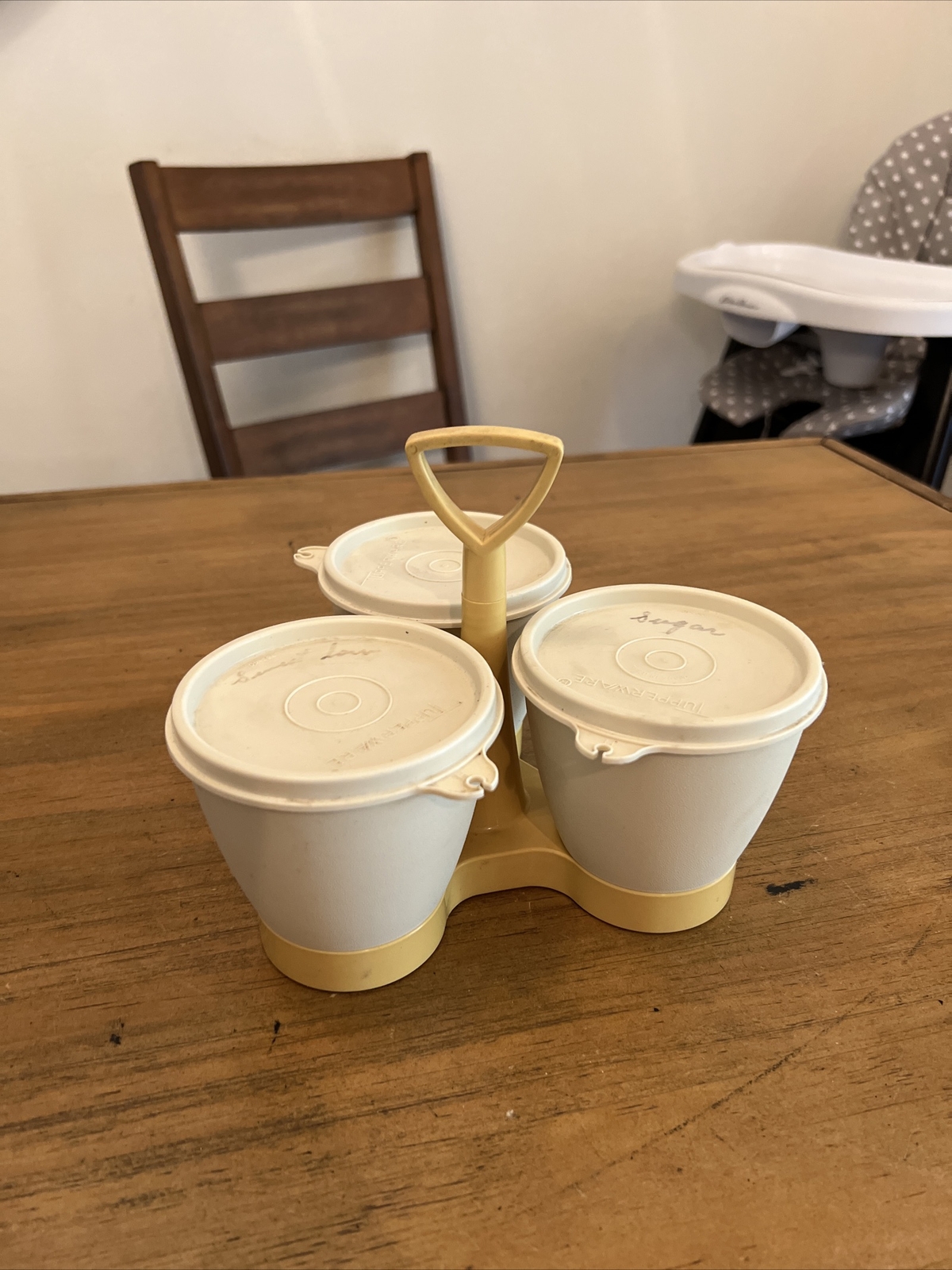 Vintage Tupperware Condiment Caddy with Lids 757-4, 758-12, 733-4 set ...