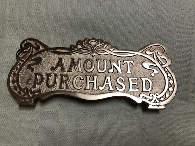 Reproduction NCR Red Brass top sign model 129 or 130 Art Nouveau | eBay