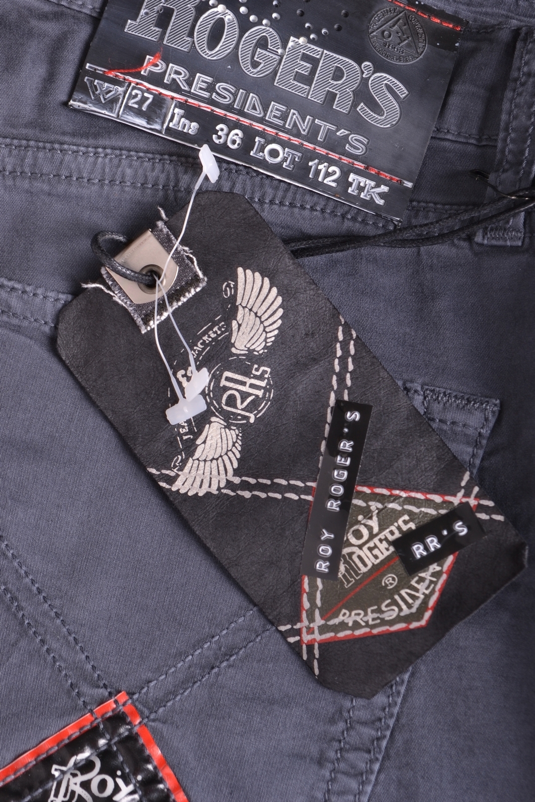 Jeans Roy Roger's President's Grey PT4393 | eBay