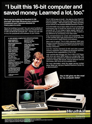 1984 Heathkit H-100 Computer Vintage PRINT AD 16 Bit Electronics ...