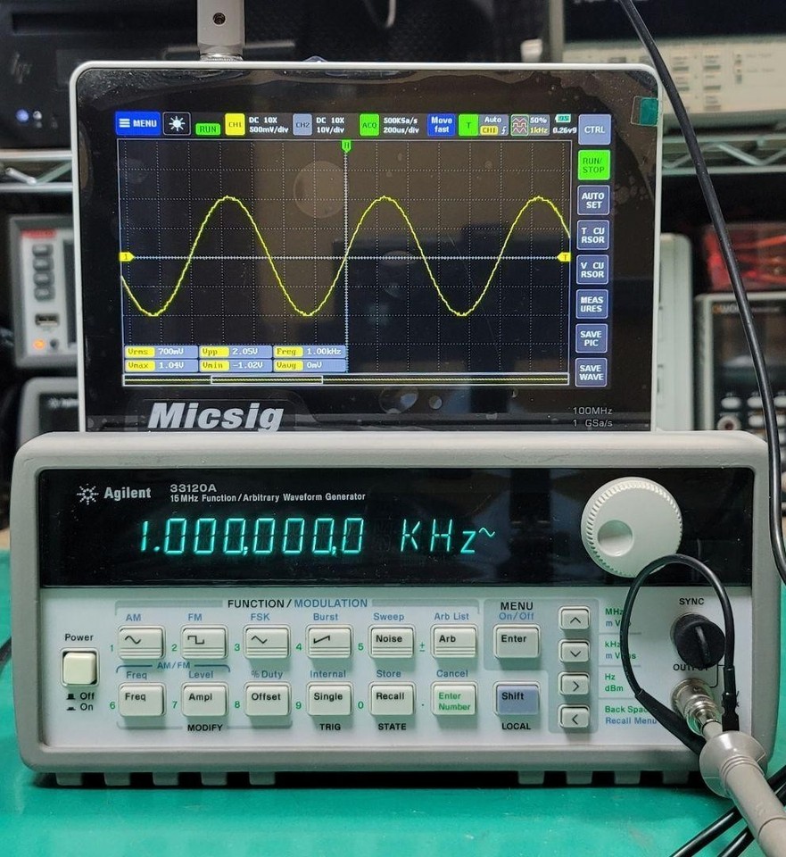 Agilent 33120A Rare 15MHz Function / Arbitrary Waveform Generator Opt ...